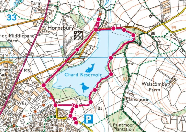Chard reservoir circular walk, 2.5 miles - Down Somerset Way