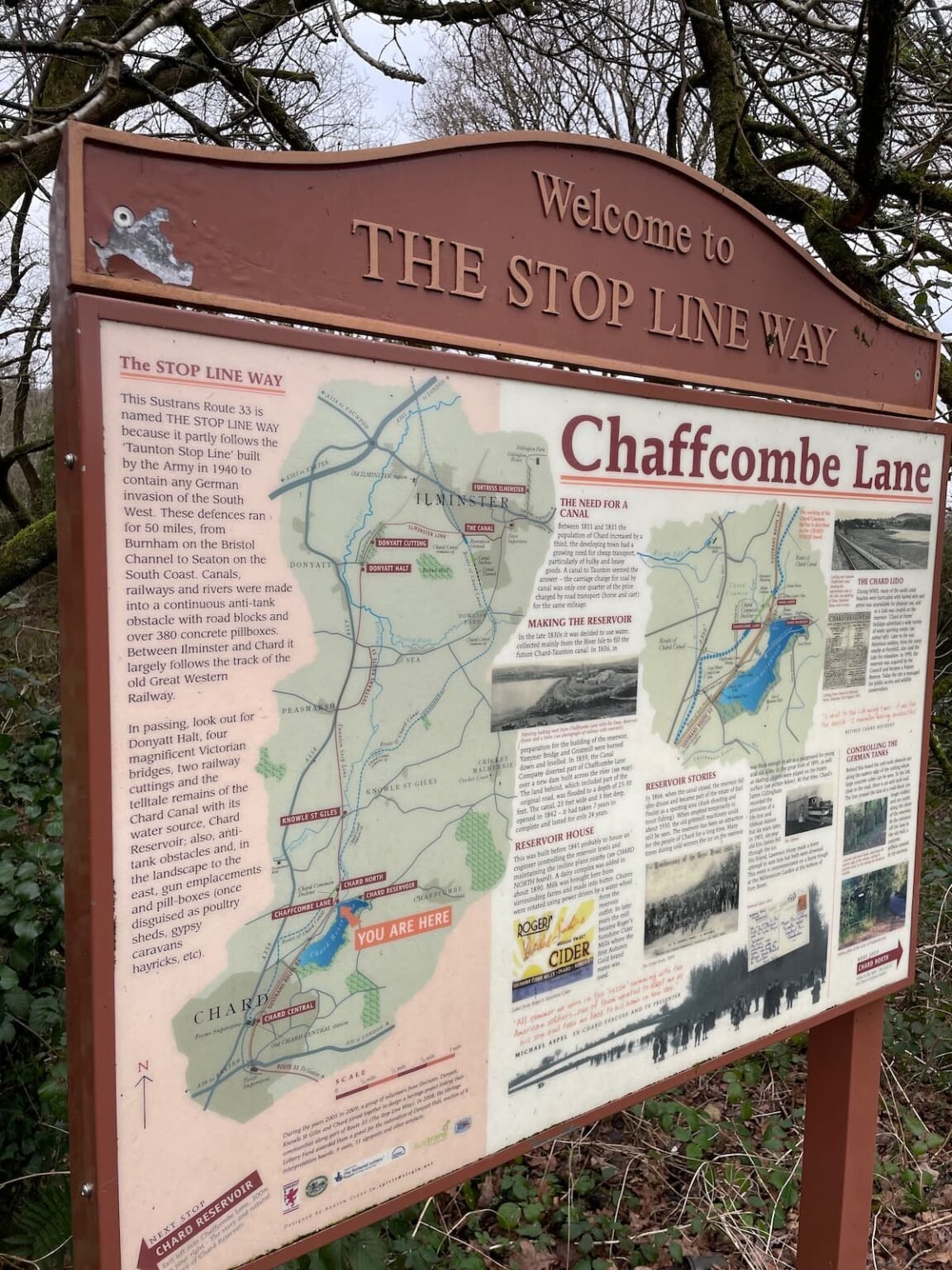 Chard reservoir circular walk, 2.5 miles - Down Somerset Way